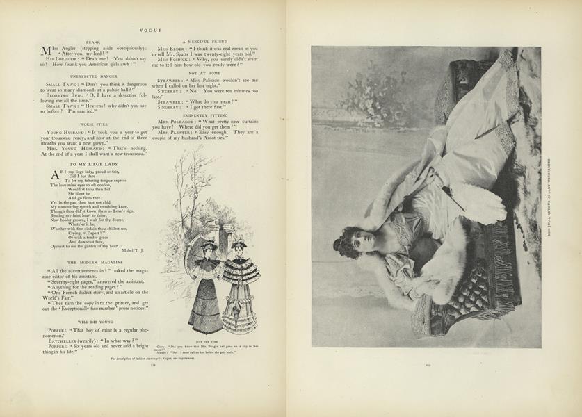 The Modern Magazine | Vogue | APRIL 1, 1893