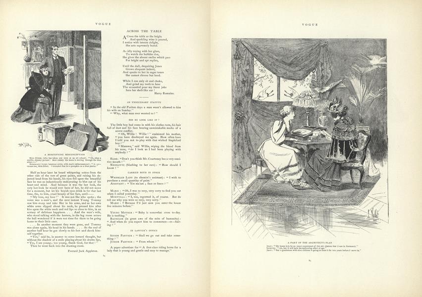 Across the Table | Vogue | MARCH 1, 1894