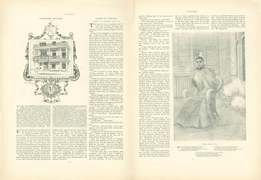 Iconophile Sketches, No. 1 | Vogue | JUNE 20, 1895