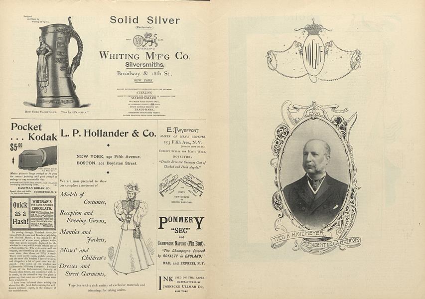 Theodore A. Havemeyer | Vogue | OCTOBER 10, 1895