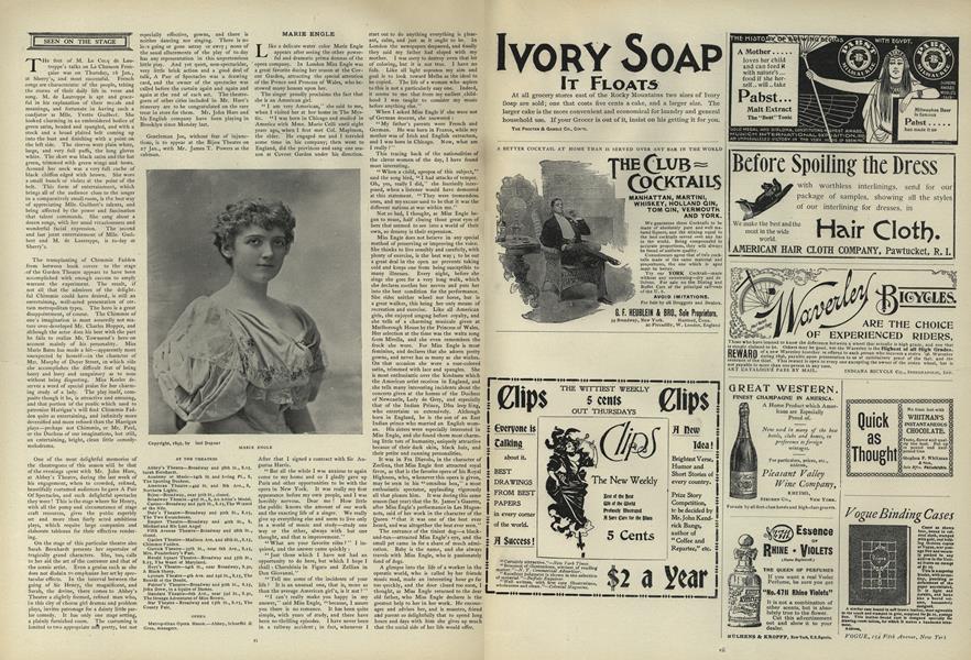 Marie Engle | Vogue | JANUARY 23, 1896