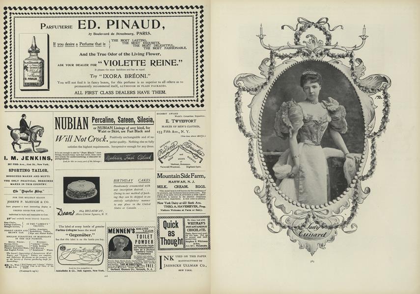 Lady Cunard | Vogue | DECEMBER 10, 1896