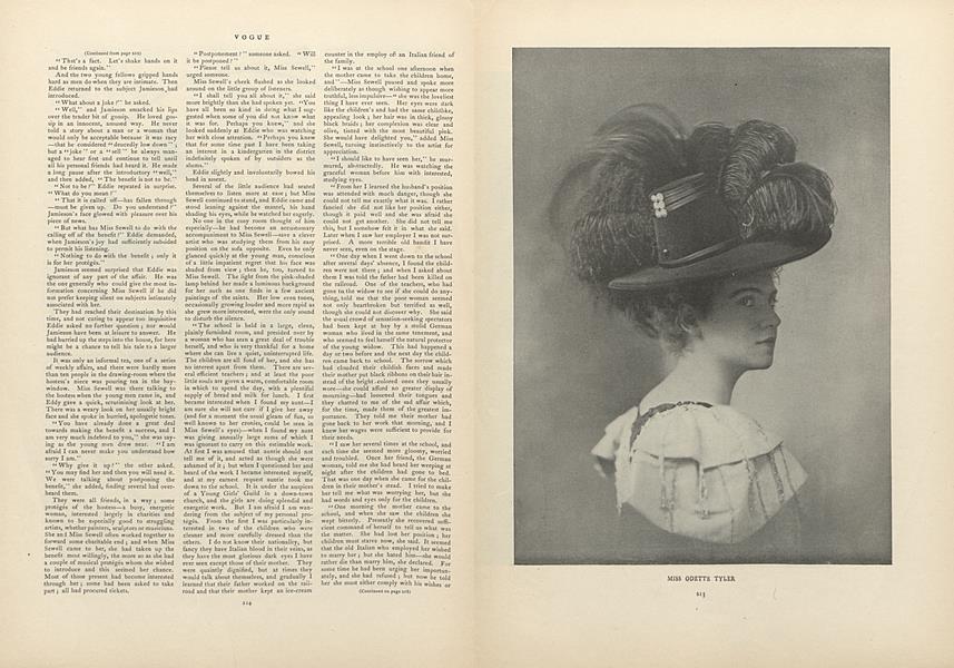 Miss Odette Tyler | Vogue | APRIL 8, 1897