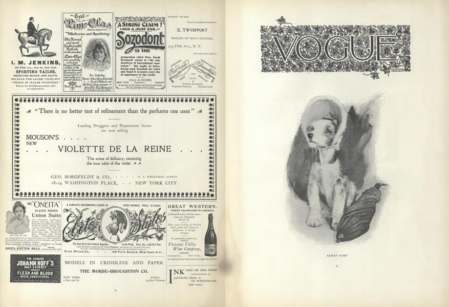 Sairey Gamp | Vogue | AUGUST 5, 1897
