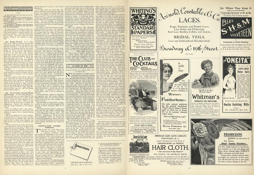 As Seen by Him: Colors in Gloves... | Vogue | SEPTEMBER 23, 1897