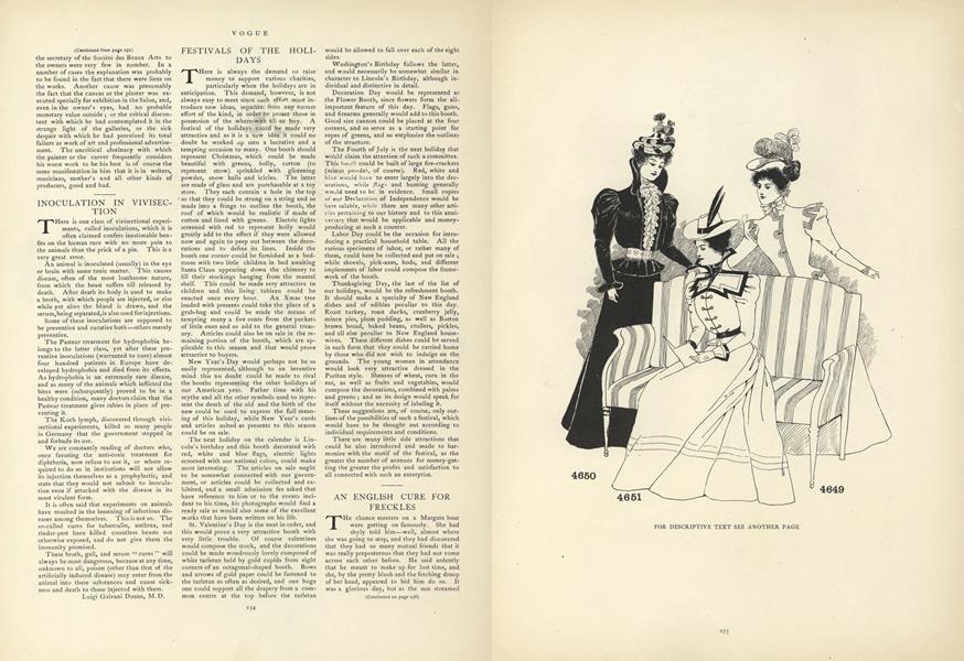 Festivals of the Holidays | Vogue | OCTOBER 14, 1897