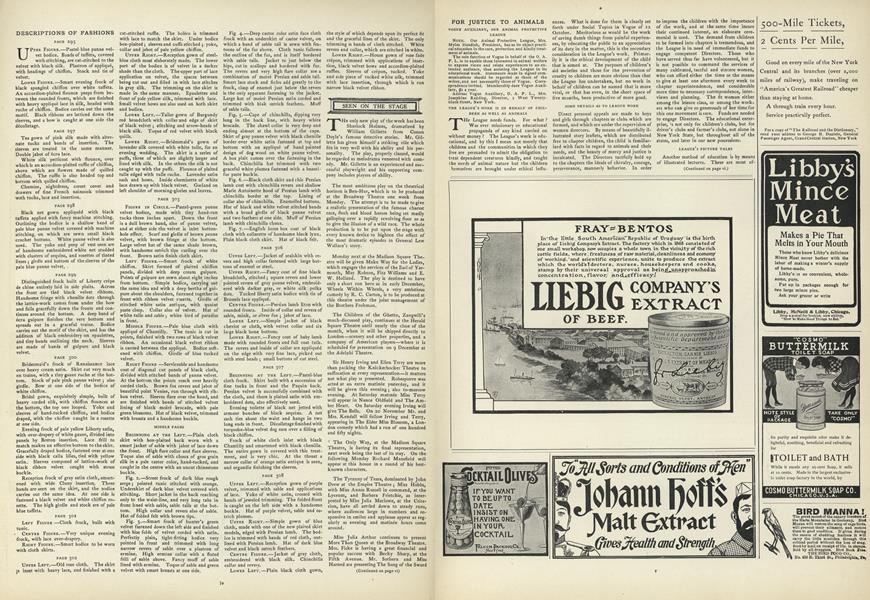 For Justice to Animals | Vogue | NOVEMBER 9, 1899