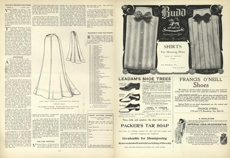 Requests for Patterns | Vogue | MARCH 15, 1900