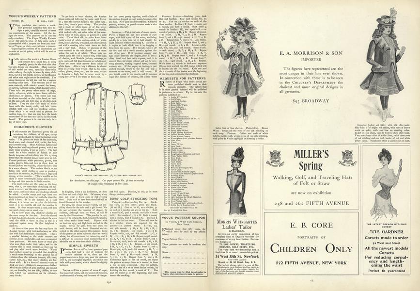 Requests for Patterns | Vogue | MARCH 22, 1900