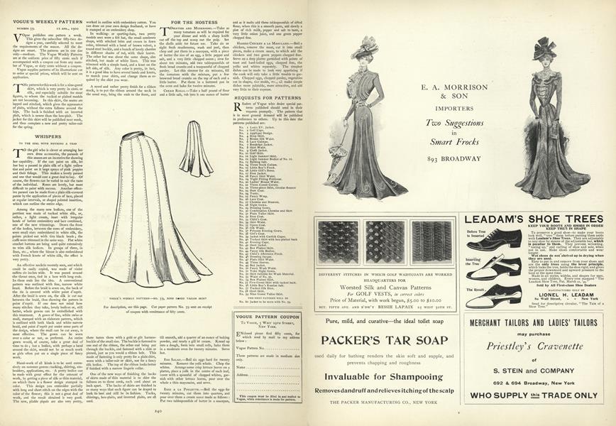 Requests for Patterns | Vogue | APRIL 12, 1900