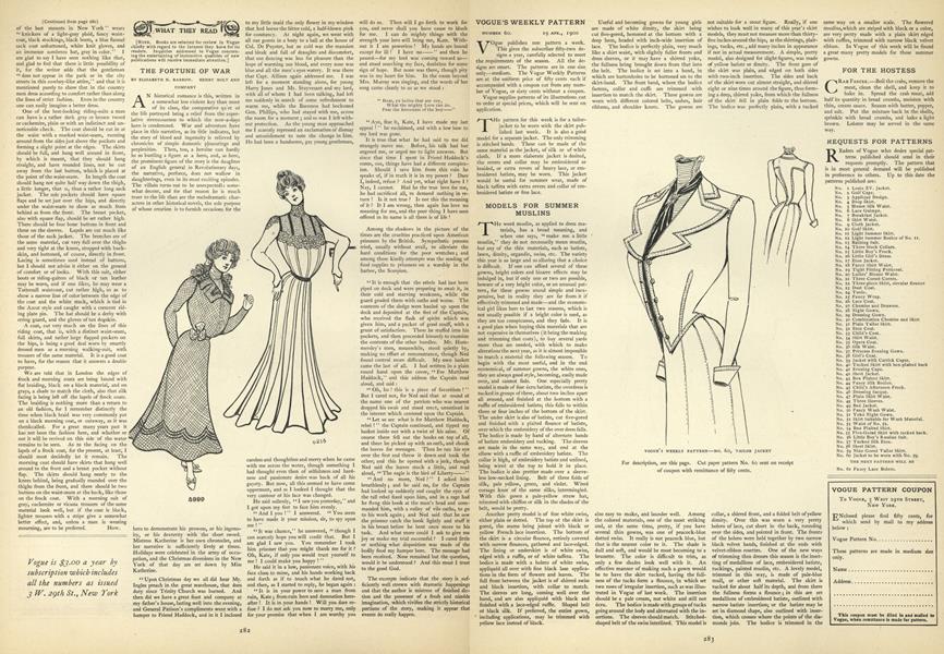 Requests for Patterns | Vogue | APRIL 19, 1900