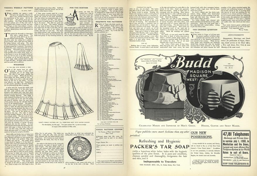 The Chinese Question | Vogue | JULY 19, 1900