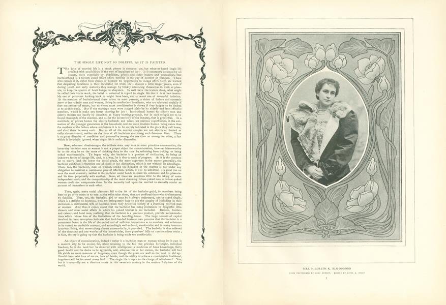 The Single Life Note So Doleful as it is Painted | Vogue | July 4, 1901