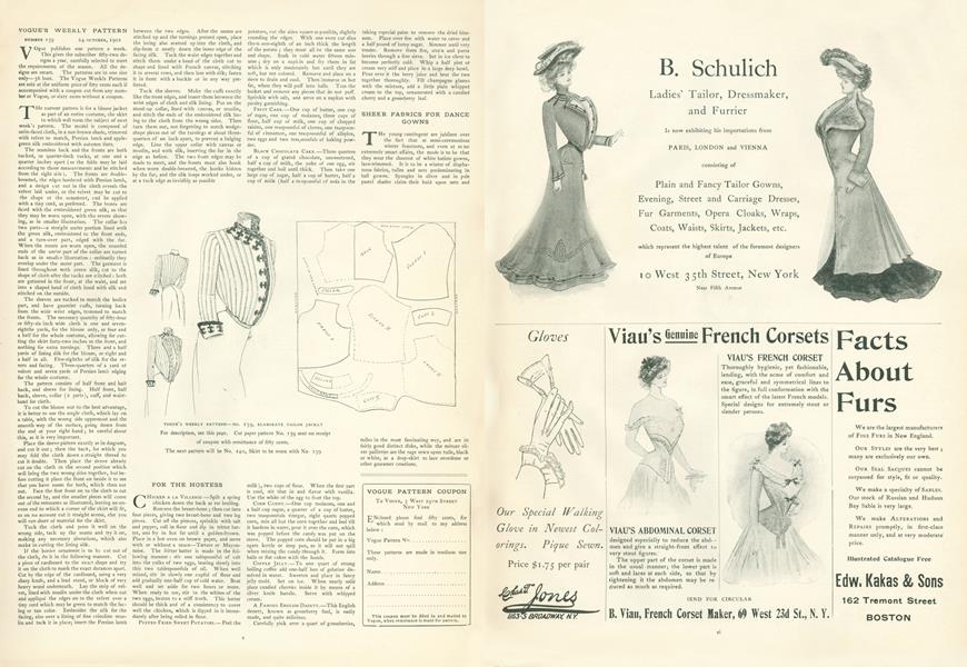 Vogue's Weekly Pattern | Vogue | October 24, 1901
