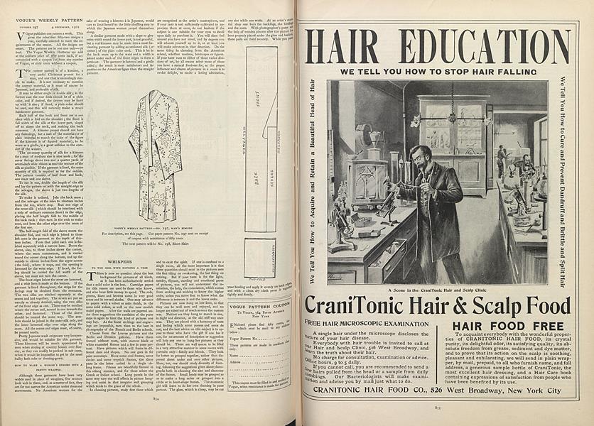 Vogue's Weekly Pattern | Vogue | December 4, 1902
