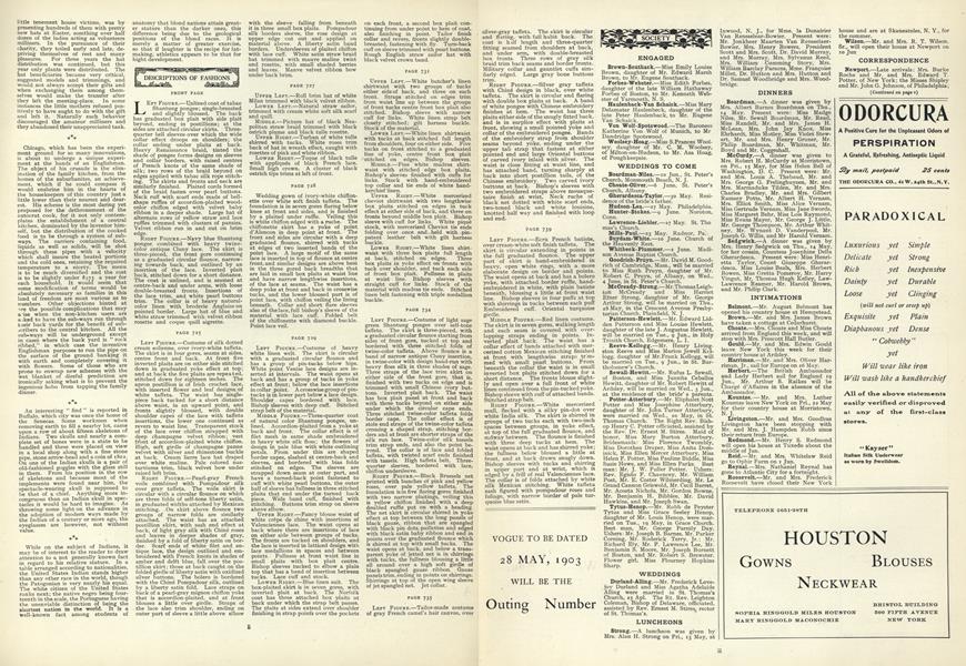 Society | Vogue | MAY 21, 1903