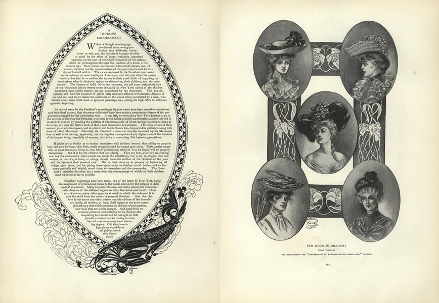 A Mormon Endorsement | Vogue | MAY 21, 1903