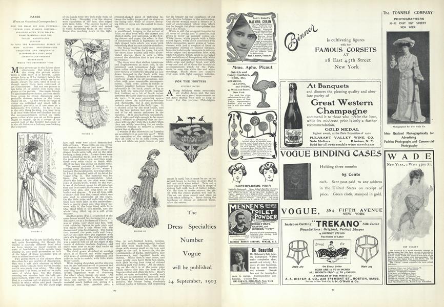 How the Smart Set Sees Pictures | Vogue | JULY 16, 1903