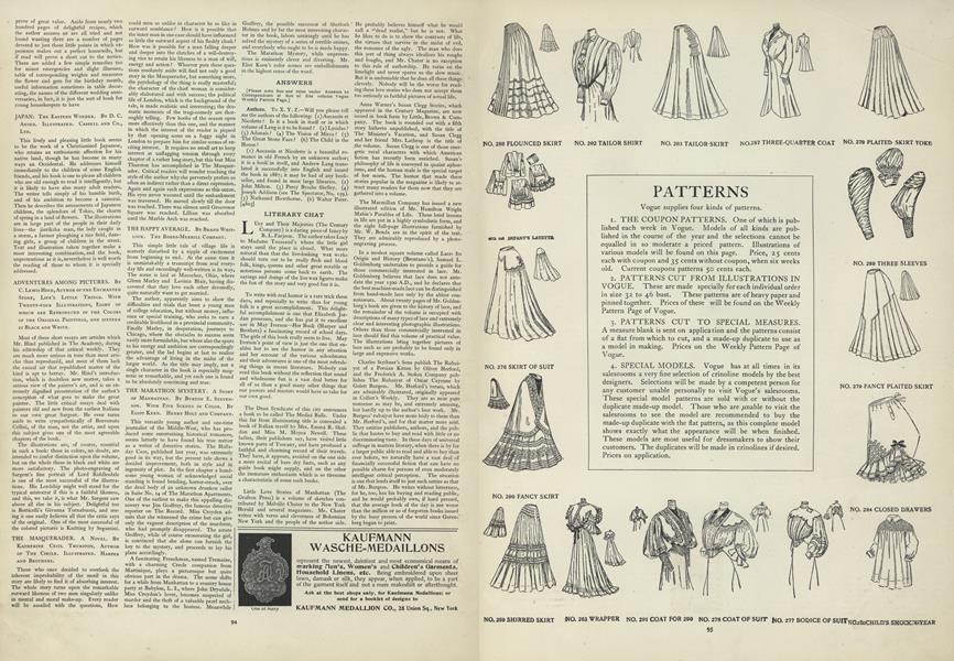 Patterns | Vogue | January 19, 1905