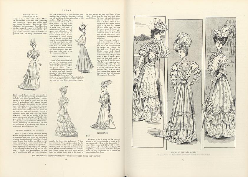 Glimpses | Vogue | July 27, 1905
