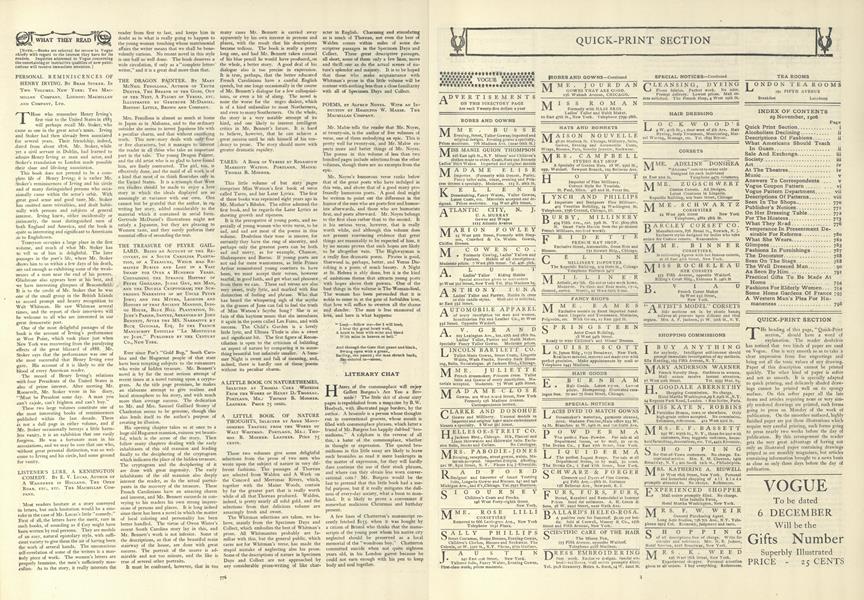 The Dragon Painter | Vogue | November 29, 1906