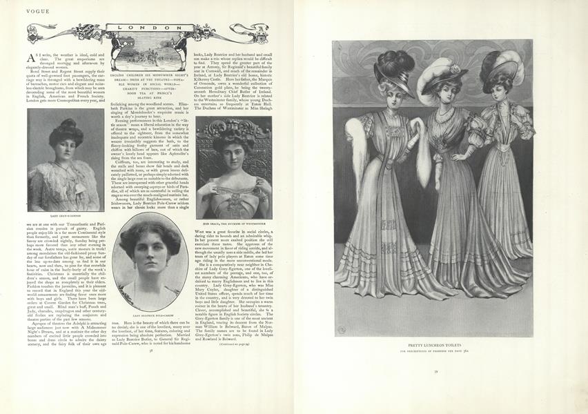 London | Vogue | JANUARY 10, 1907