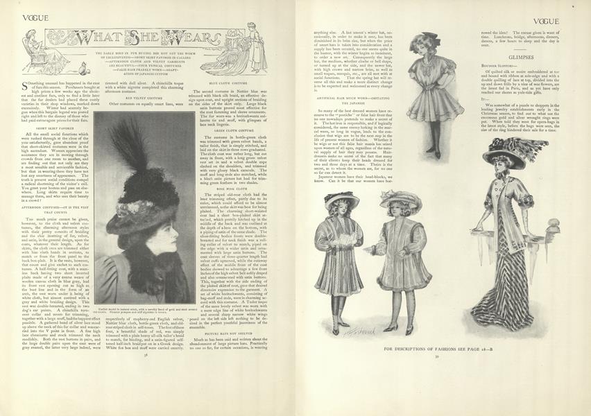 Glimpses | Vogue | January 9, 1908