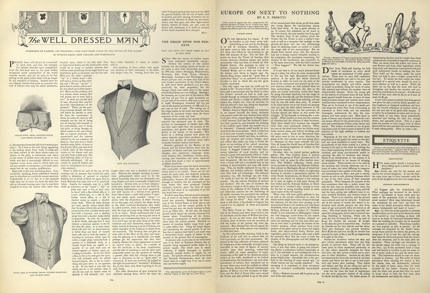 The Well Dressed Man | Vogue | FEBRUARY 13, 1908