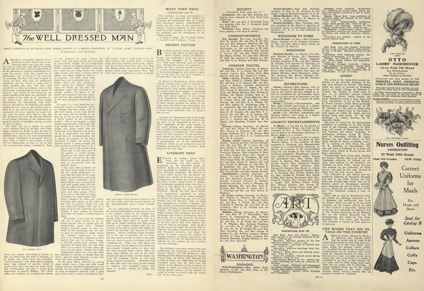 The Well Dressed Man | Vogue | APRIL 2, 1908