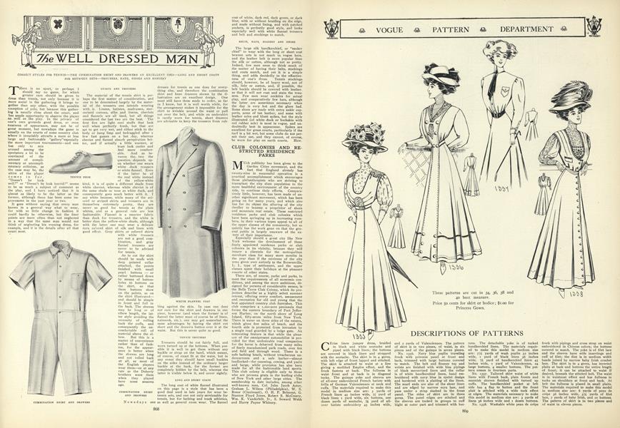 The Well Dressed Man | Vogue | June 18, 1908