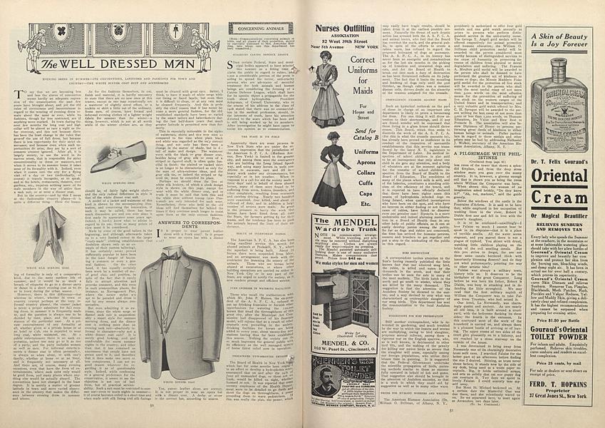 The Well Dressed Man | Vogue | JULY 9, 1908