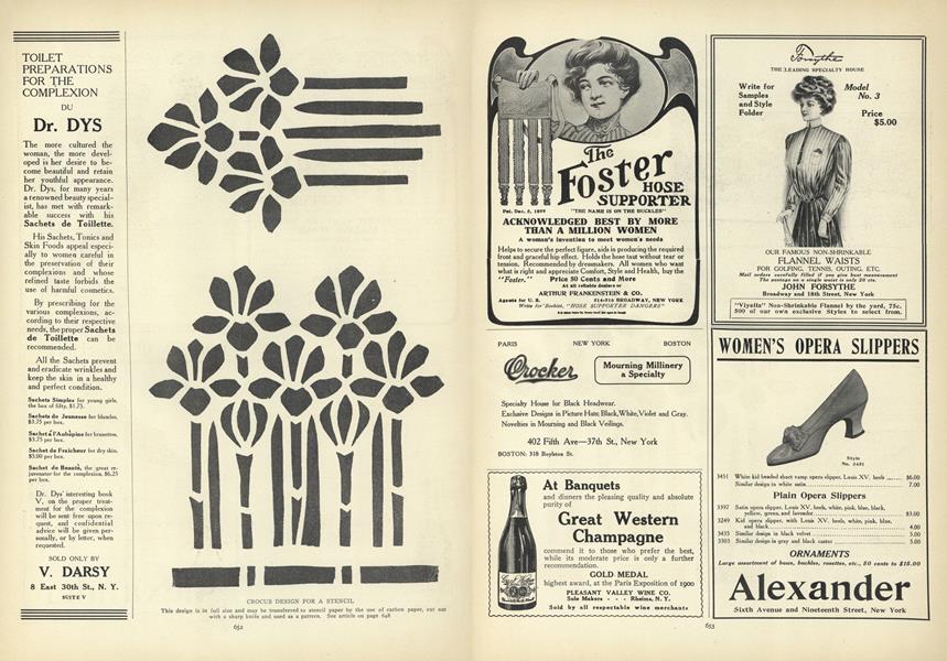 Crocus Design for a Stencil | Vogue | OCTOBER 22, 1908