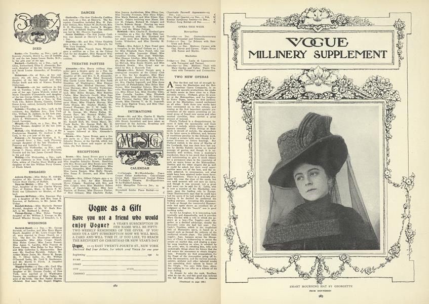 Society | Vogue | December 10, 1908