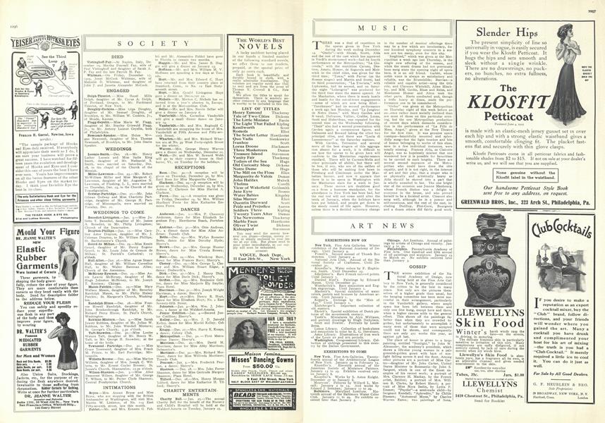 Art News | Vogue | DECEMBER 25, 1909