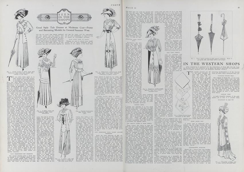 In the Western Shops | Vogue | MARCH 15, 1910