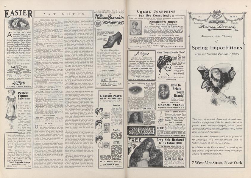 Art Notes Vogue March 15 1910