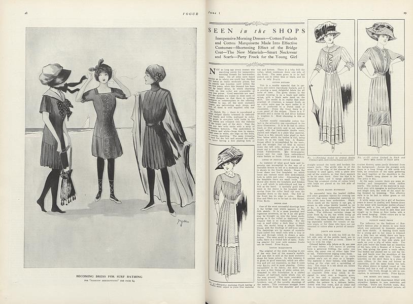 Seen in the Shops | Vogue | JUNE 1, 1910