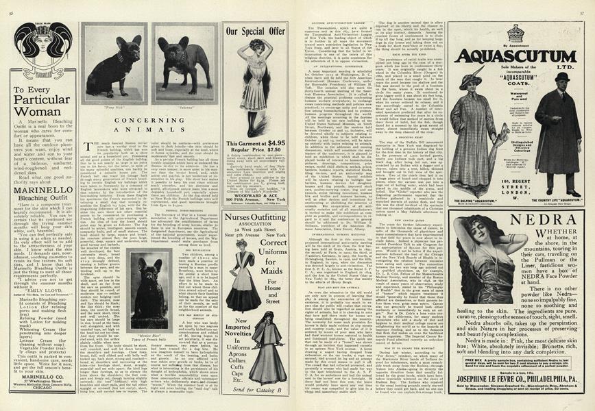Concerning Animals | Vogue | JULY 15, 1910