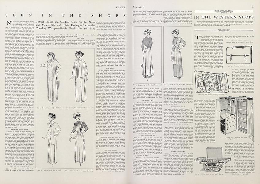 Seen in the Shops | Vogue | AUGUST 15, 1910
