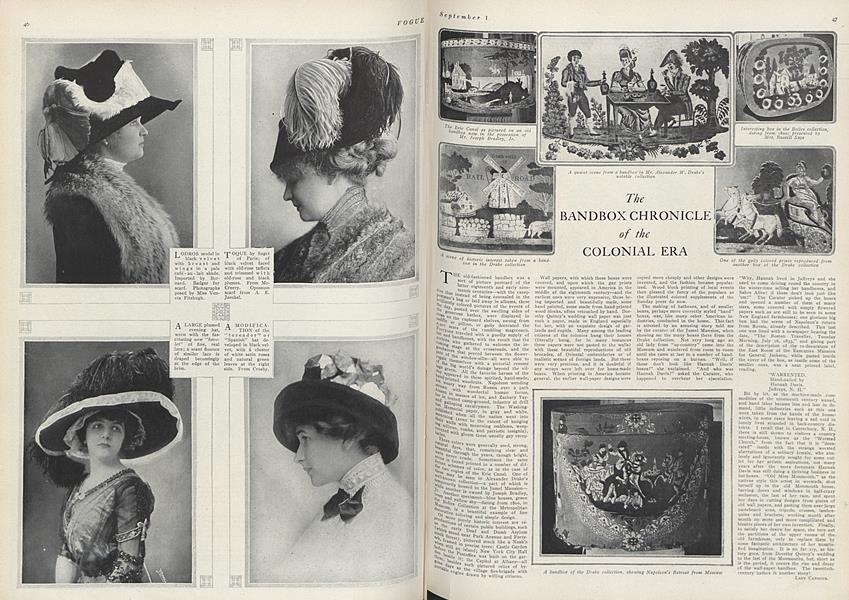 The Bandbox Chronicle of the Colonial Era | Vogue | SEPTEMBER 1, 1910