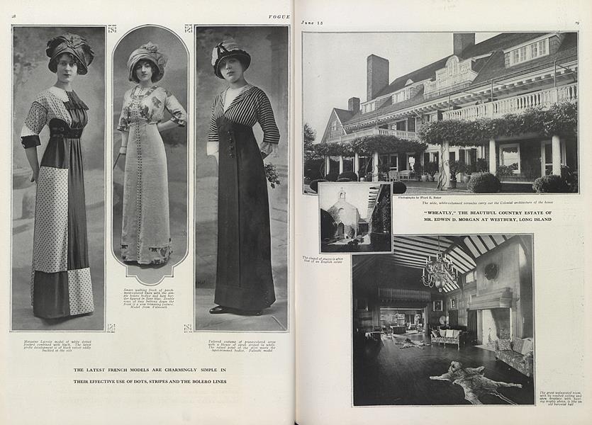 Wheatly, the Country Estate of Mr. Edwin D. Morgan | Vogue | JUNE 15, 1911