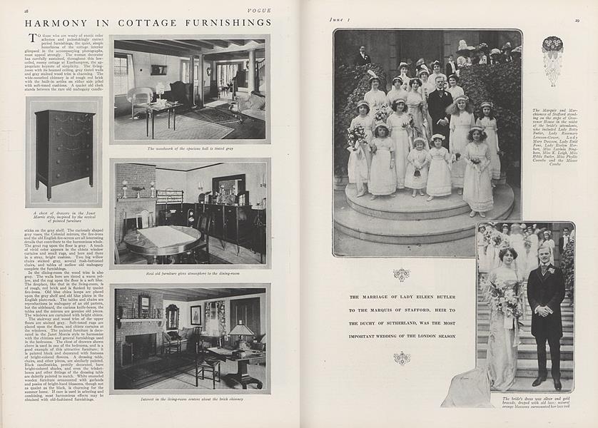 Photographs of the Stafford-Butler Wedding | Vogue | June 1, 1912