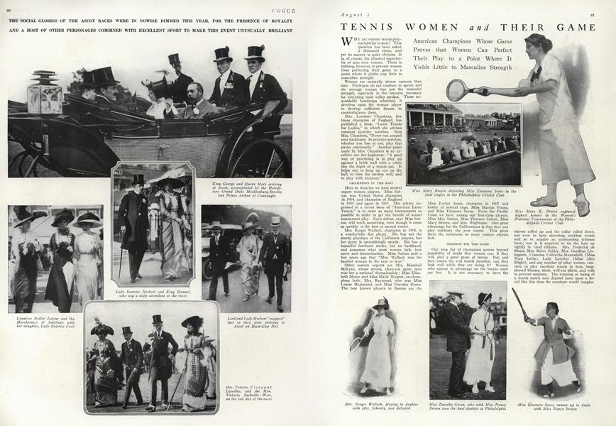 The English Ascot Races | Vogue | AUGUST 1, 1912