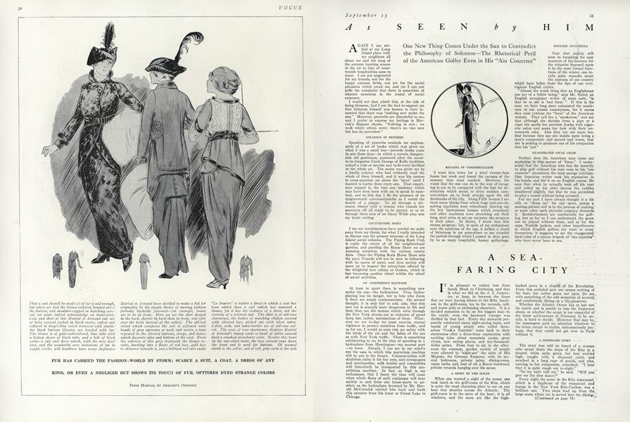 A Sea-Faring City | Vogue | SEPTEMBER 15, 1913
