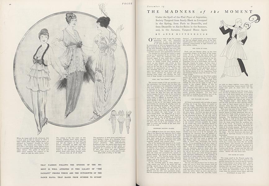 The Madness of the Moment | Vogue | November 15, 1913