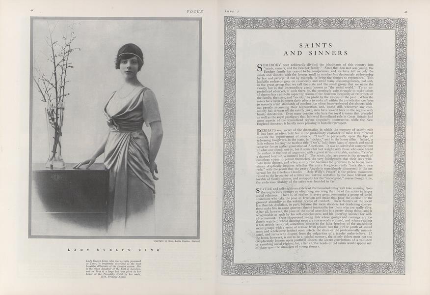 Lady Evelyn King | Vogue | JUNE 1, 1914