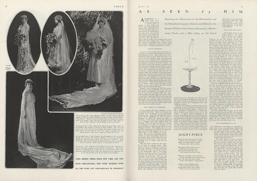 Night-Piece | Vogue | JUNE 15, 1915