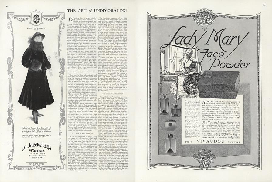 The Art of Undecorating | Vogue | November 1, 1915