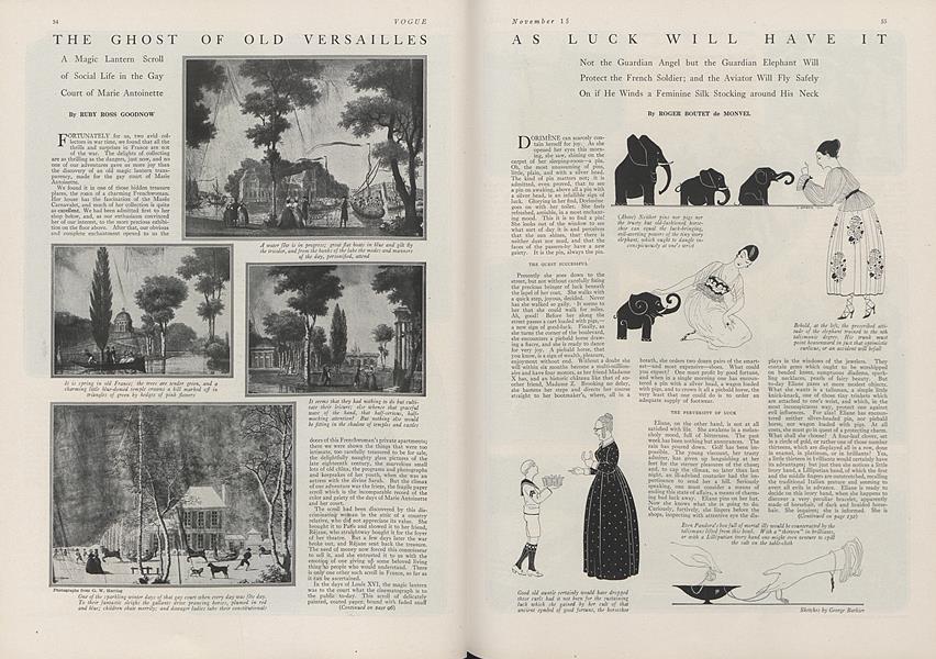The Ghost of Old Versailles | Vogue | November 15, 1916