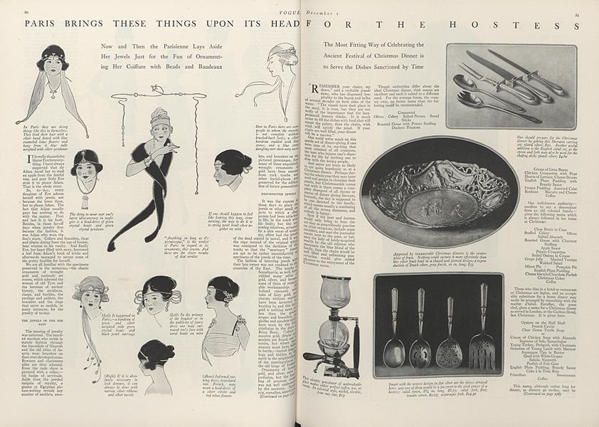 Paris Brings these Things Upon its Head | Vogue | December 1, 1916